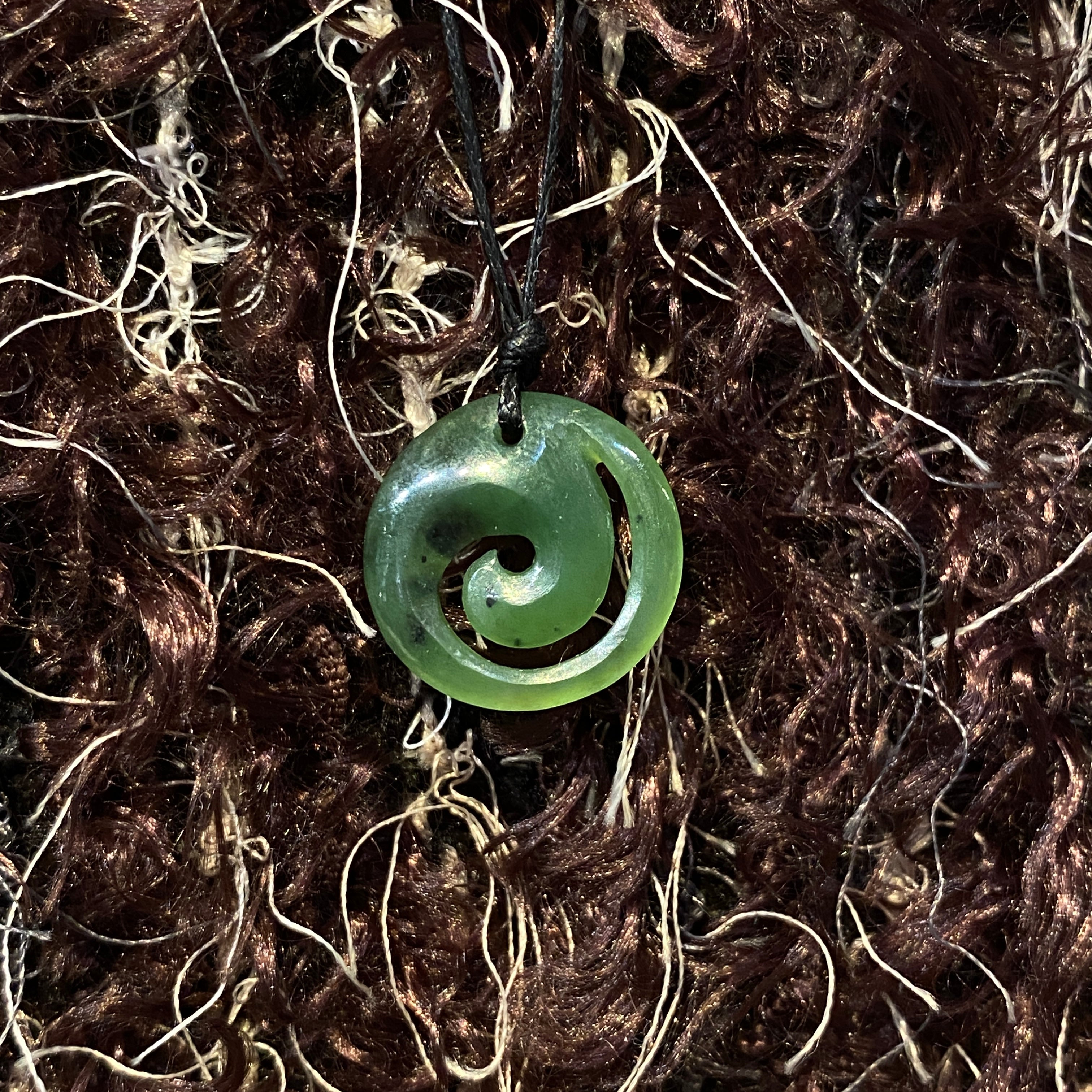 Mini Koru (Spiral) Greenstone pendant – Gift Centre Queenstown
